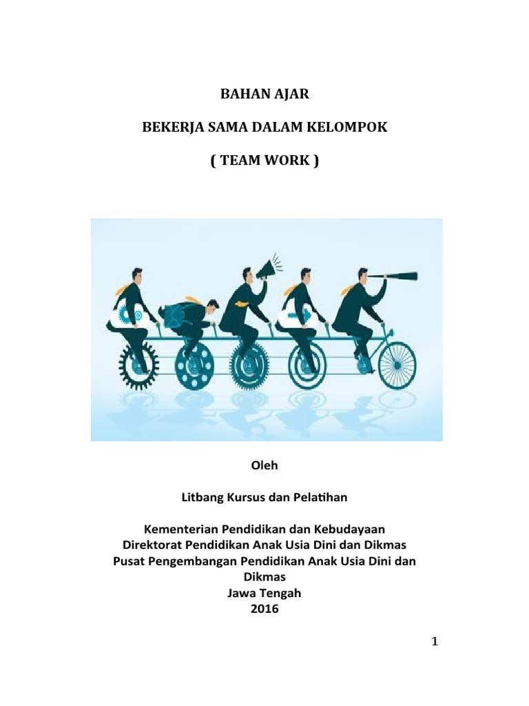 Bahan Ajar Bekerja Sama Dalam Kelompok (Team Work) | PDF