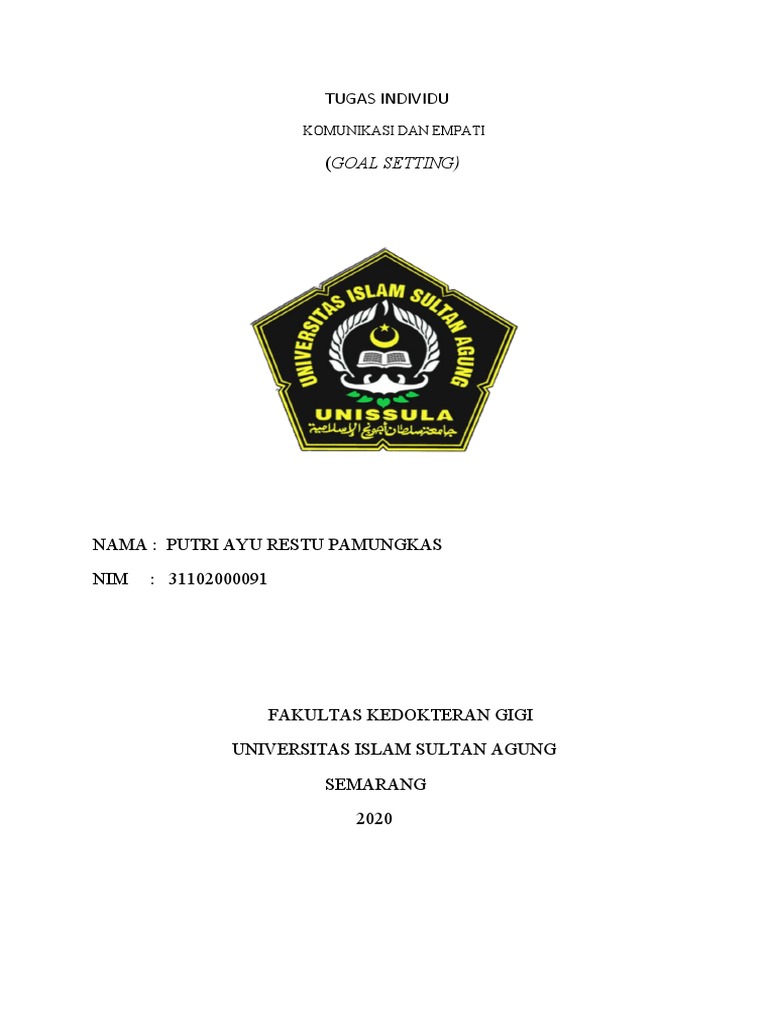 Contoh Goal Setting Mahasiswa Kedokteran | PDF