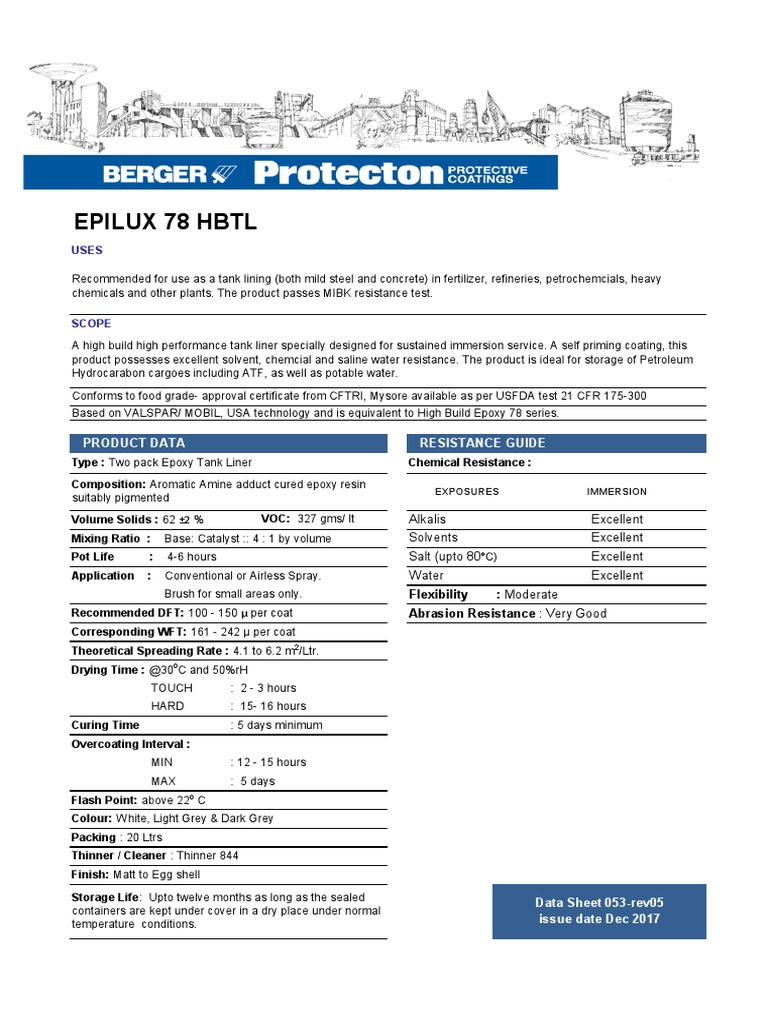 DS 053-Rev05 Epilux 78 HBTL | PDF | Epoxy | Paint