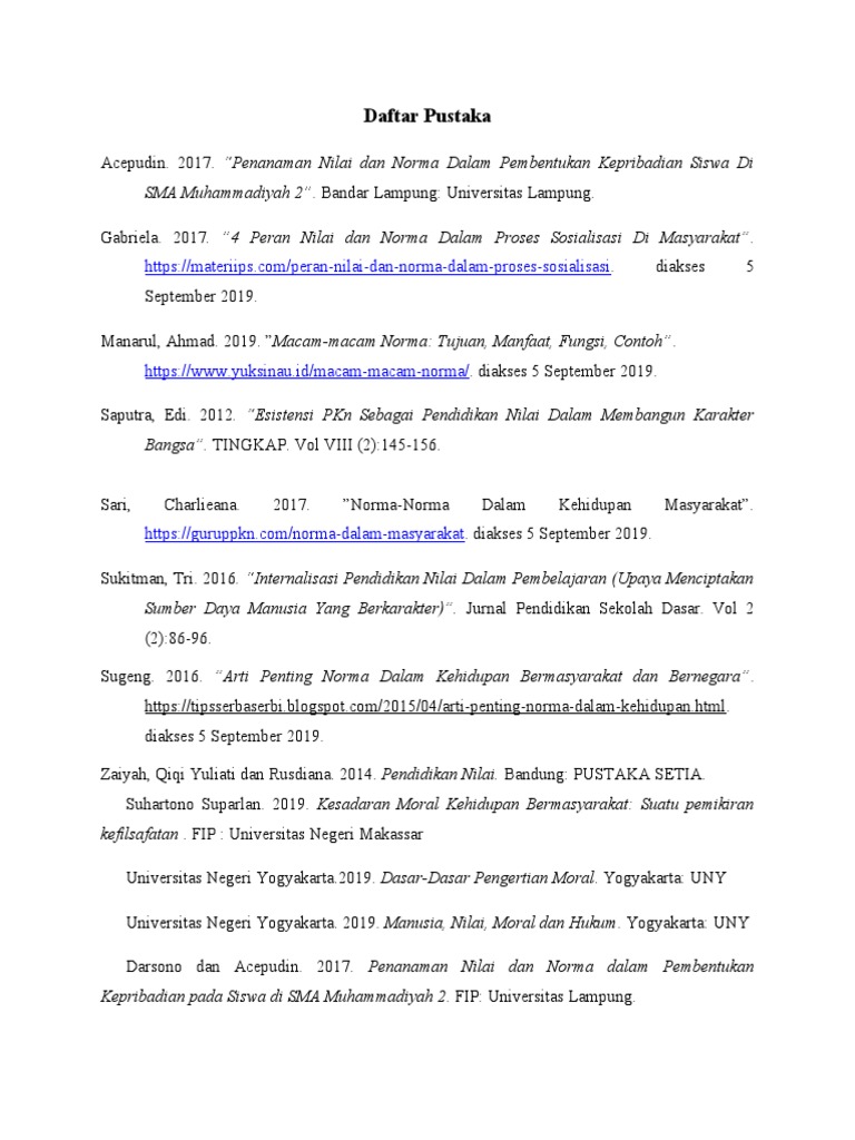 Daftar Pustaka Buku - Fix | PDF