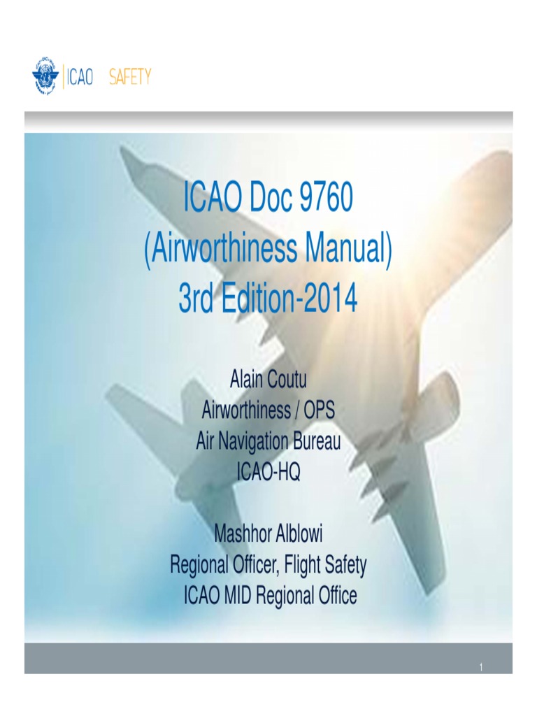 ICAO Doc 9760 (Airworthiness Manual) 3rd Edition-2014 | PDF | Aviation ...