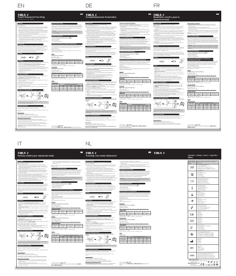 FORA 6 TCH 4640A - Strip Manual - 1 Vial - 312 4640100 007 | PDF