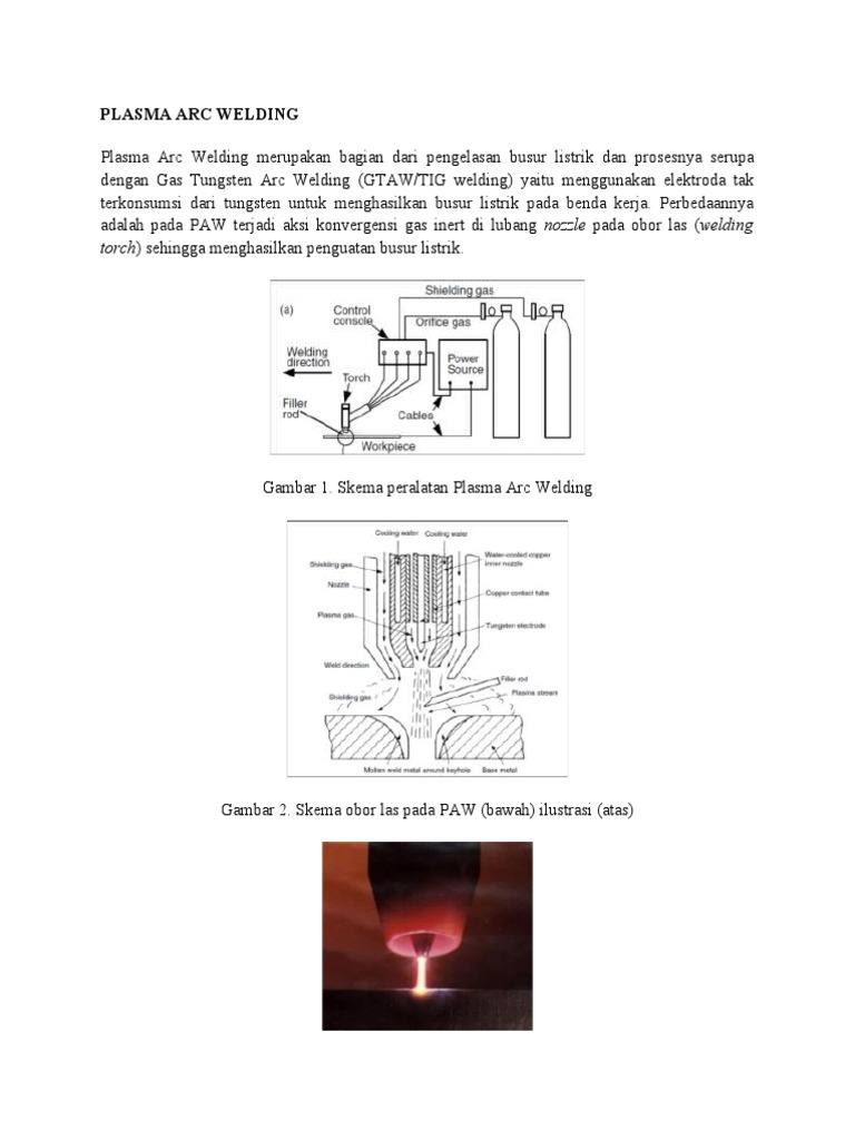 Plasma Arc Welding | PDF | Teknologi & Rekayasa