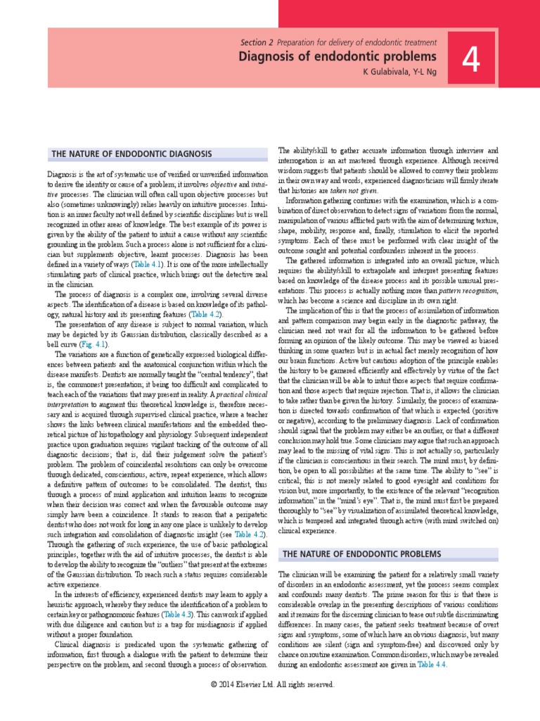 Diagnosis of Endodontic Problems | PDF | Medical Diagnosis | Clinical ...