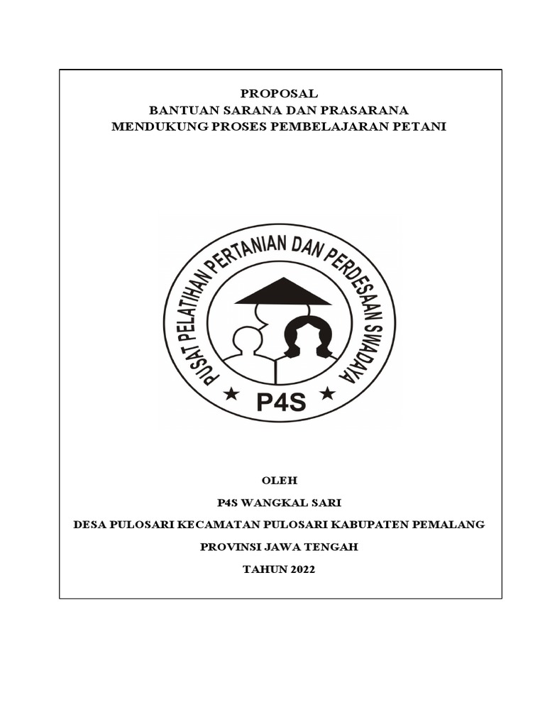 Proposal P4s Wangkal Sari New Pdf