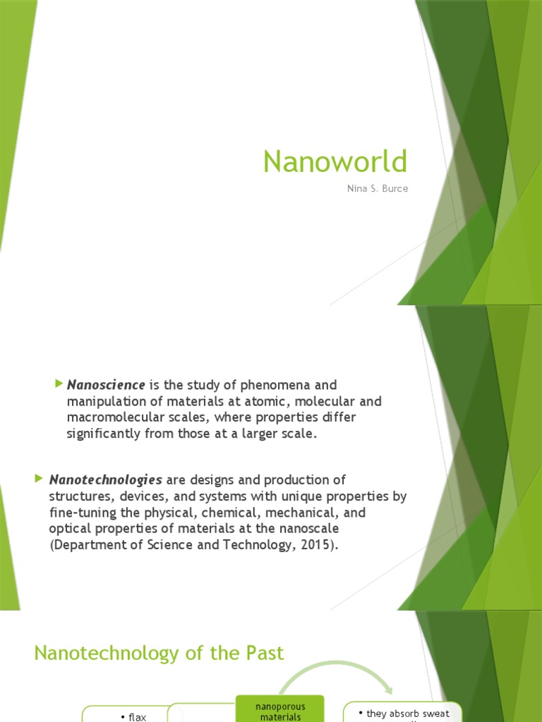 CHAPTER 13 Nanoworld | PDF | Nanotechnology | Physical Sciences