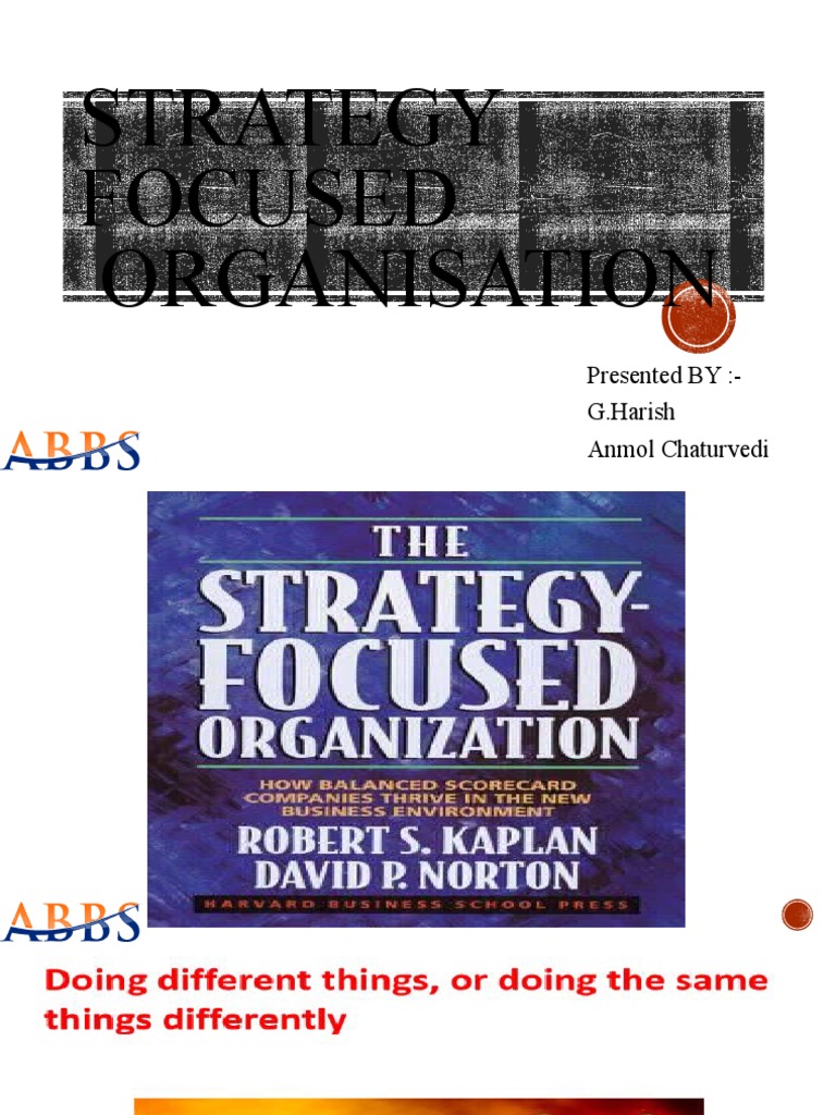 Strategy Focused Organisation | PDF
