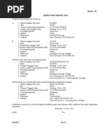 Model N6 (FORMULIR SURAT KETERANGAN KEMATIAN) | PDF