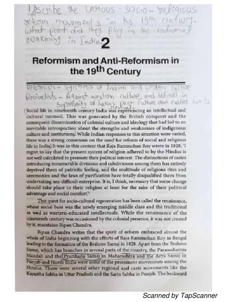 REFORMISM AND ANTI - REFORMISM in 19th Century | PDF