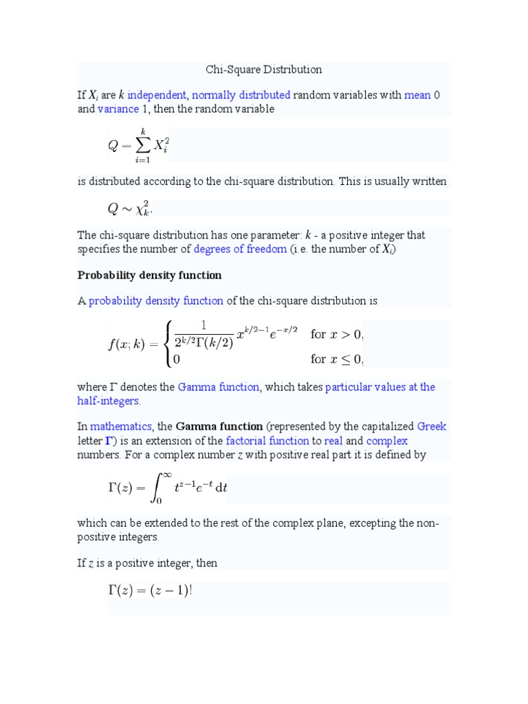 Understanding Chi-Square and t-Distributions | PDF | Chi Squared ...