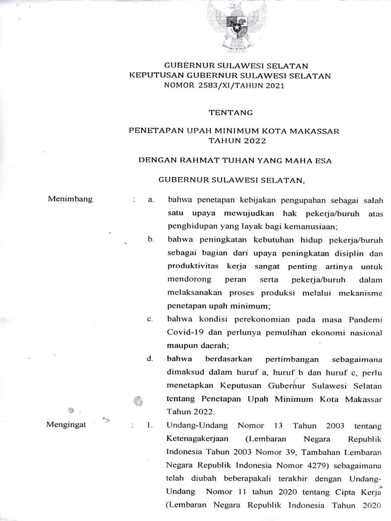 Umk Makassar 2022 Ditetapkan Pdf