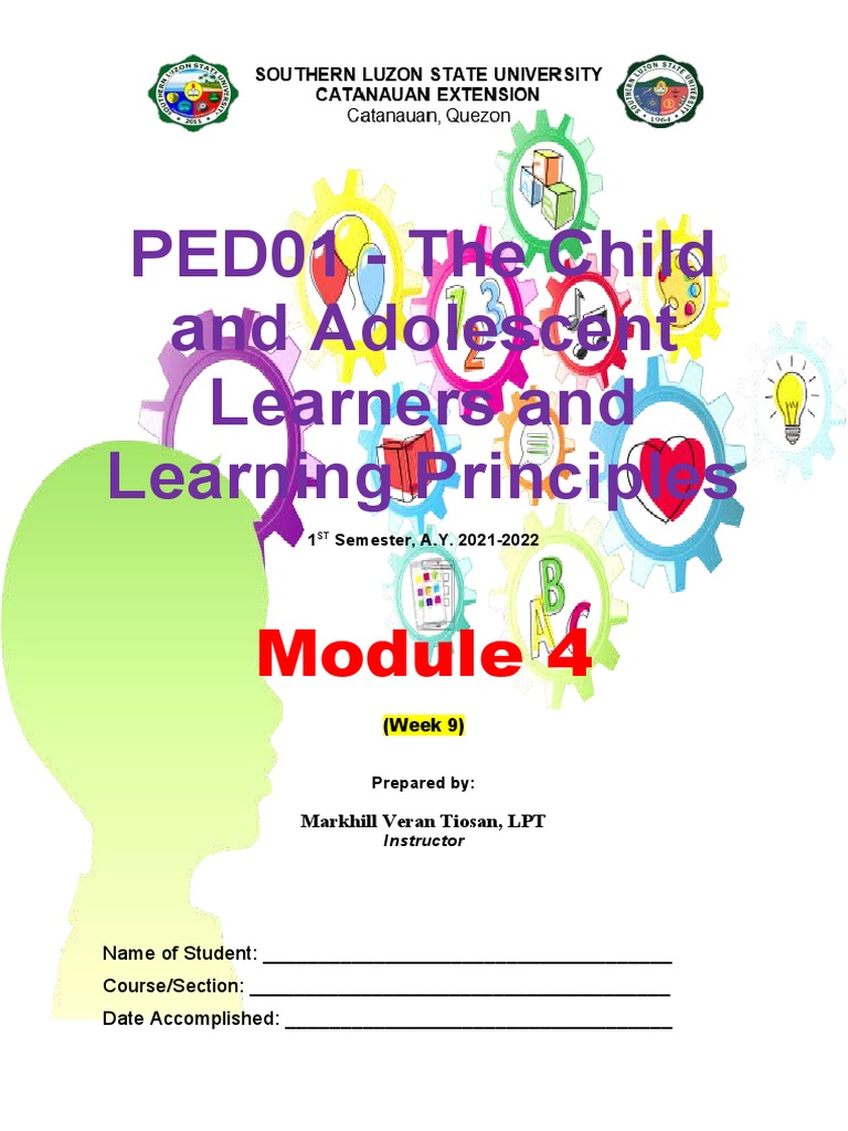 Module 4 - The Child and Adolescent Learners and Learning Principles | PDF | Fetus | Embryo