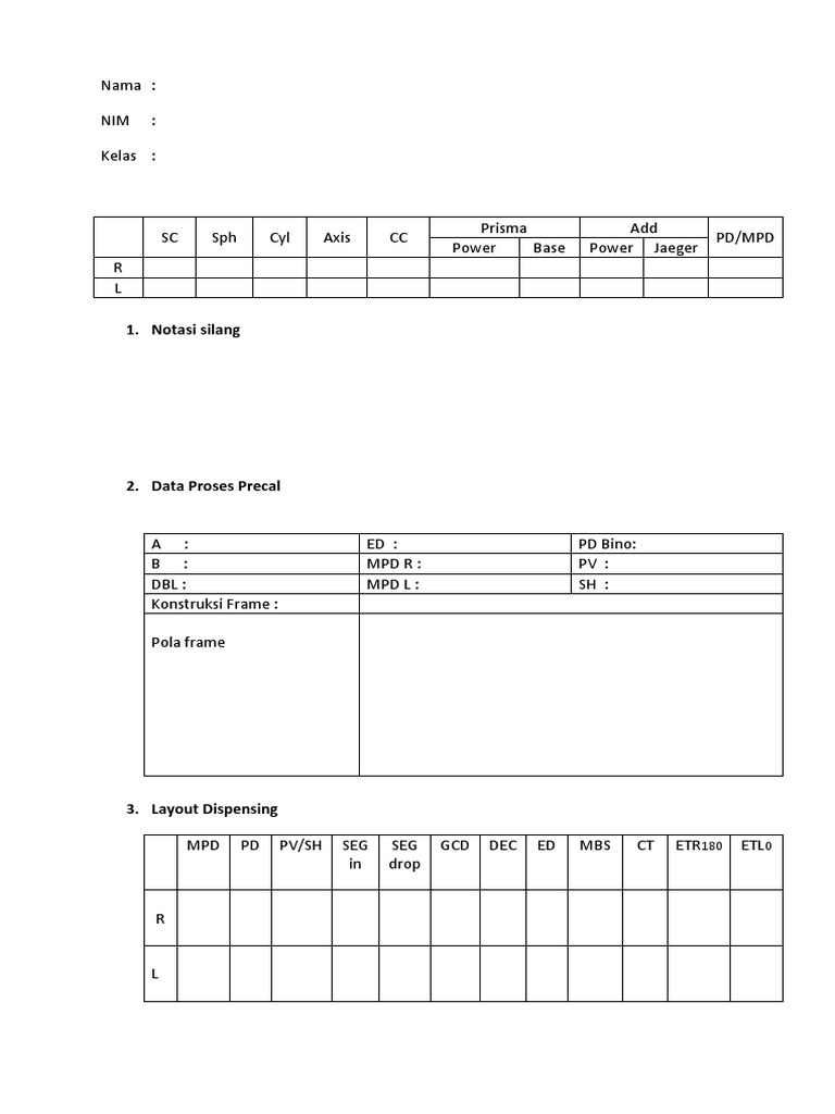 Praktek - Layout Dispensing | PDF