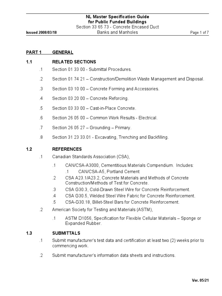 NL Master Specification Guide For Public Funded Buildings: Issued 2008 ...