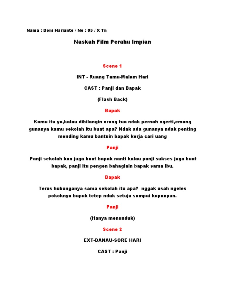 Naskah Perahu Impian | PDF