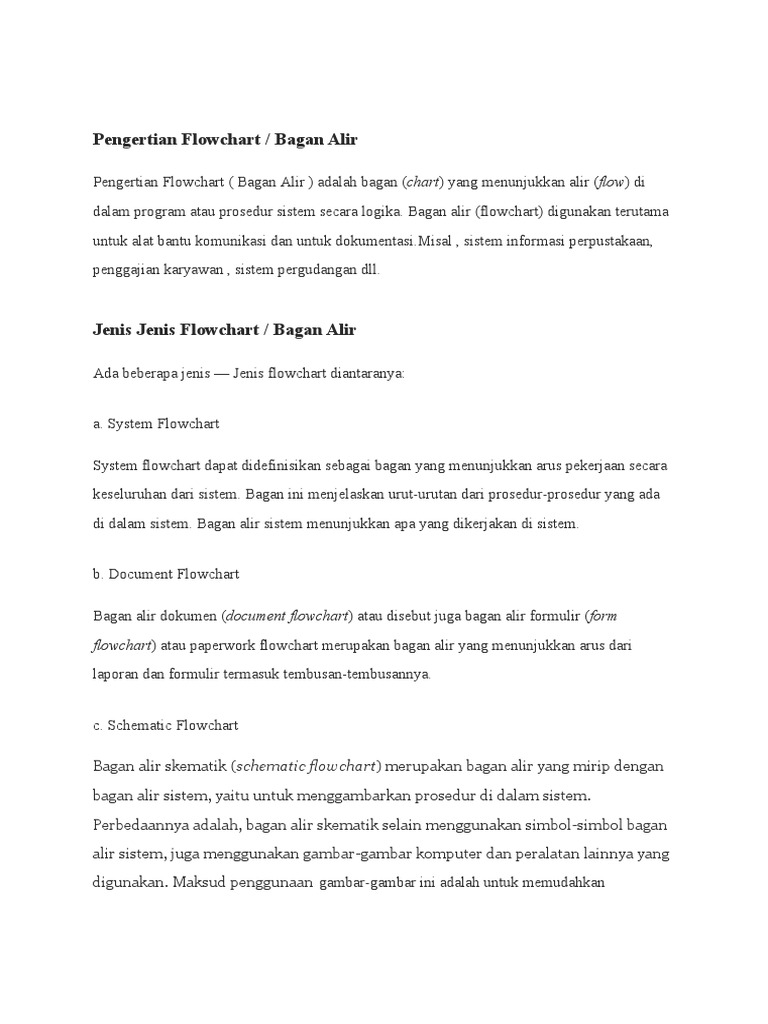 Simbol Untuk Pembuatan Bagan Alir Data Dan Dokumen | PDF