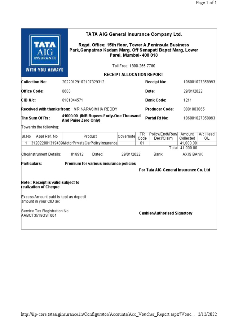 Regd. Office: 15th Floor, Tower A, Peninsula Business Park, Ganpatrao ...