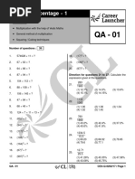 Quantitative Aptitude Sample Paper 1 PDF | PDF | Odds | Compound Interest