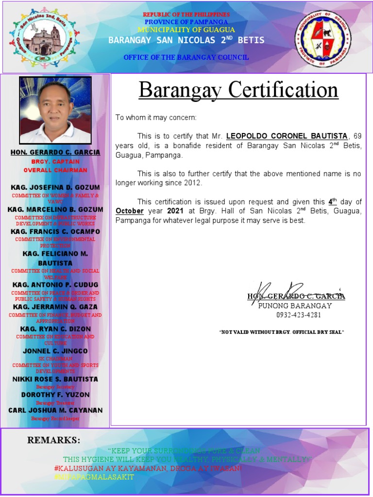 Cert SSS | PDF | Health Sciences