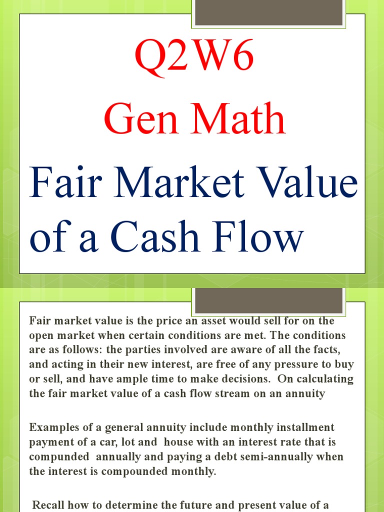 Q2W6 Slide Gen Math | PDF | Present Value | Interest