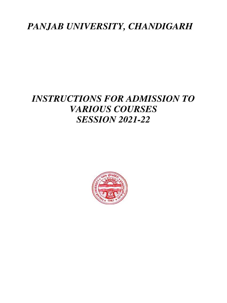 Admission Guidelines 2021 22 | PDF | University And College Admission ...