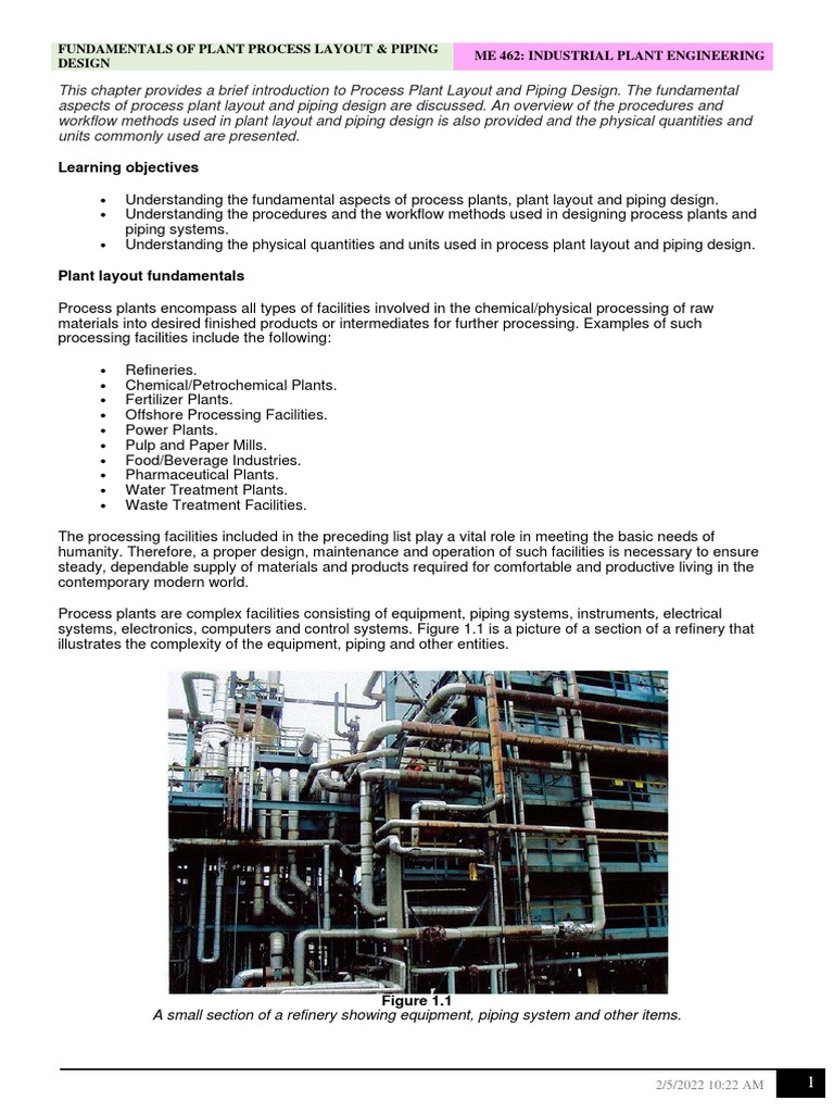 Plant Layout & Piping Design Basics | PDF | Pump | Heat Exchanger