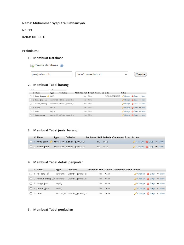 Praktikum RDBMS | PDF