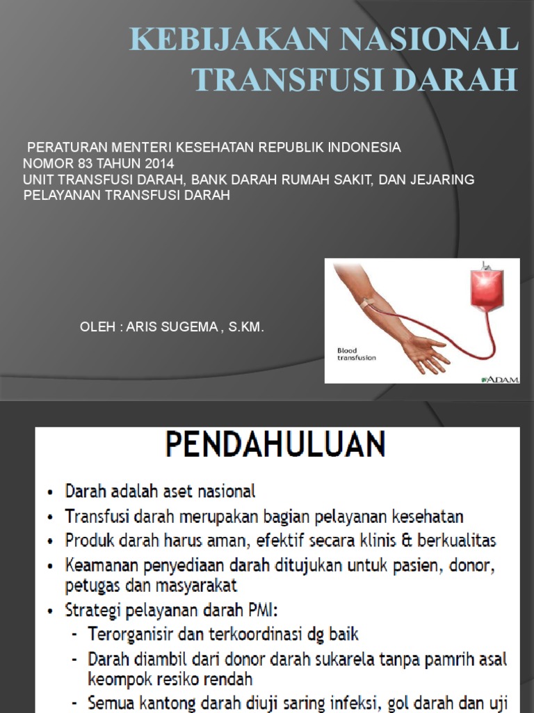 Materi 1 Transfusi Darah | PDF