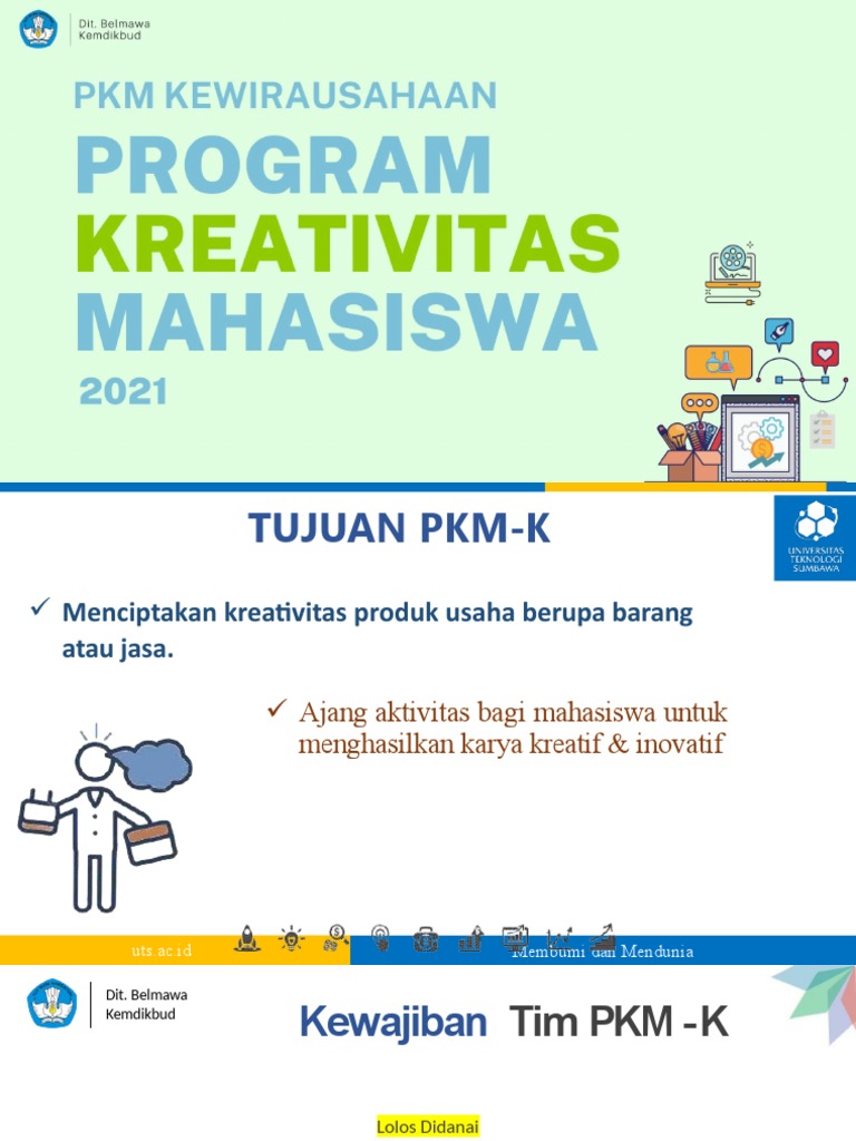 Panduan PKM-K untuk Mahasiswa | PDF