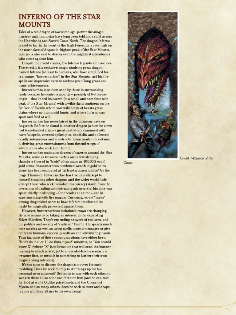 Inferno of The Star Mounts | PDF | Dragon