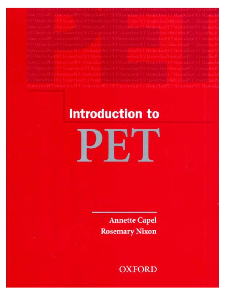 Introduction To Pet Book | PDF