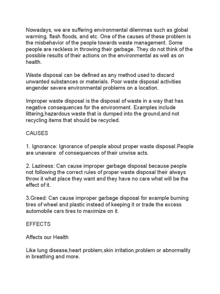 Narrative Report | PDF | Waste | Waste Management