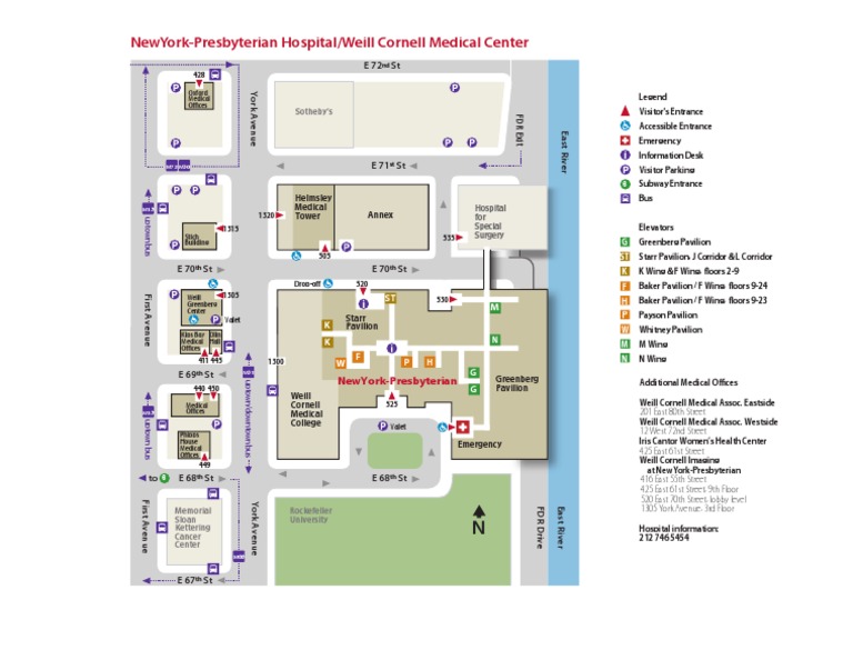 NewYork-Presbyterian Hospital Map | PDF