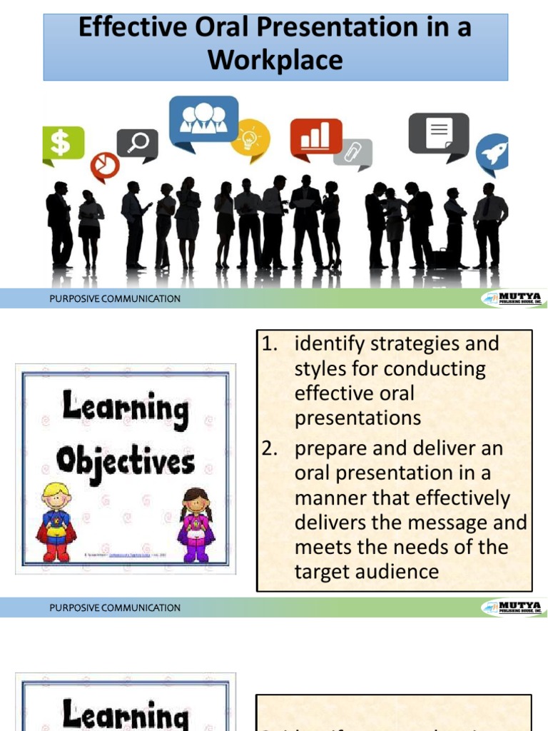1 Effective Oral Presentation in A Workplace PDF | PDF | Communication ...