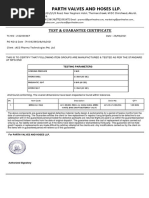 Pressure Test Certificate | PDF | Pressure Measurement | Leak