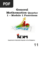 Gen Math Week 1 Module 1 | PDF | Function (Mathematics) | Exponentiation