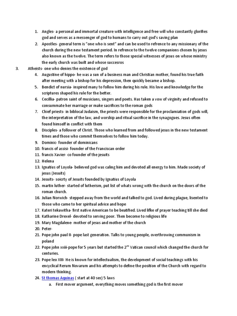 Key Figures in Christian Theology | PDF | Jesus | Society Of Jesus