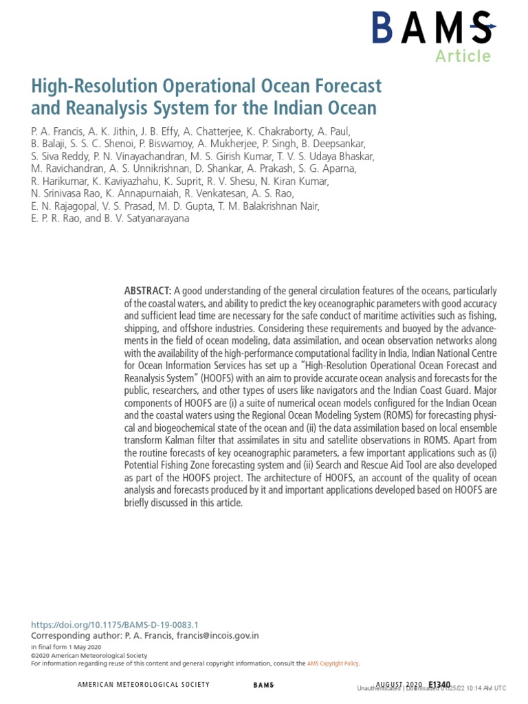 (15200477 - Bulletin of The American Meteorological Society) High ...