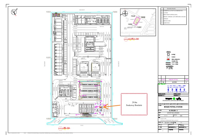 Petrol Station Layout and Interceptor Plan | PDF | Chemical Energy ...