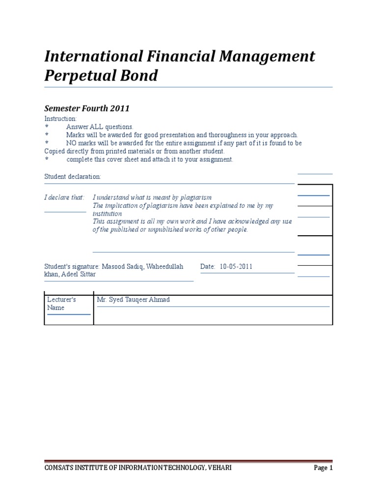 Perpetual Bond