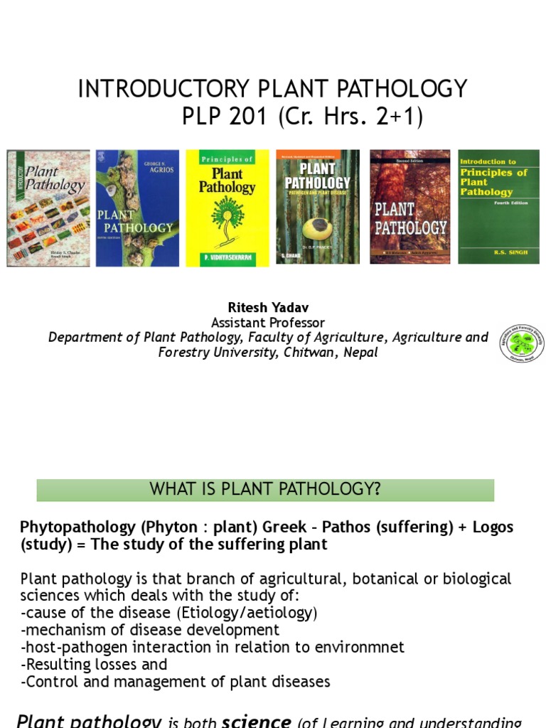 Introduction to Plant Pathology: A Guide to Understanding the ...