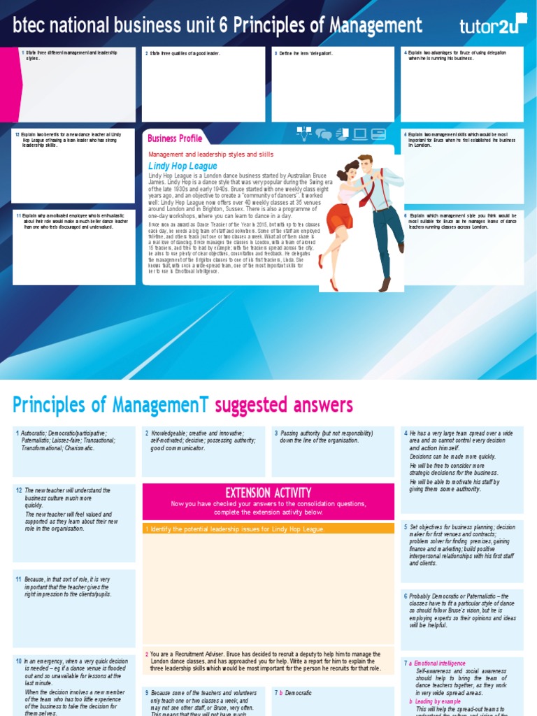 Unit 6 Learning Aim B Assessment Mat | PDF | Leadership | Communication