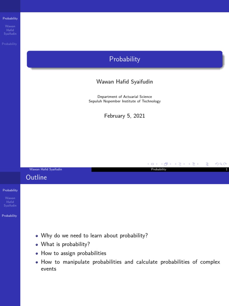 Introduction To Probability | PDF | Probability | Single Nucleotide ...