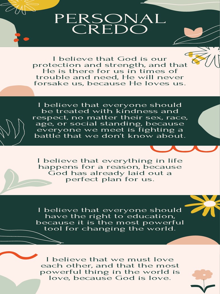 Personal Credo | PDF