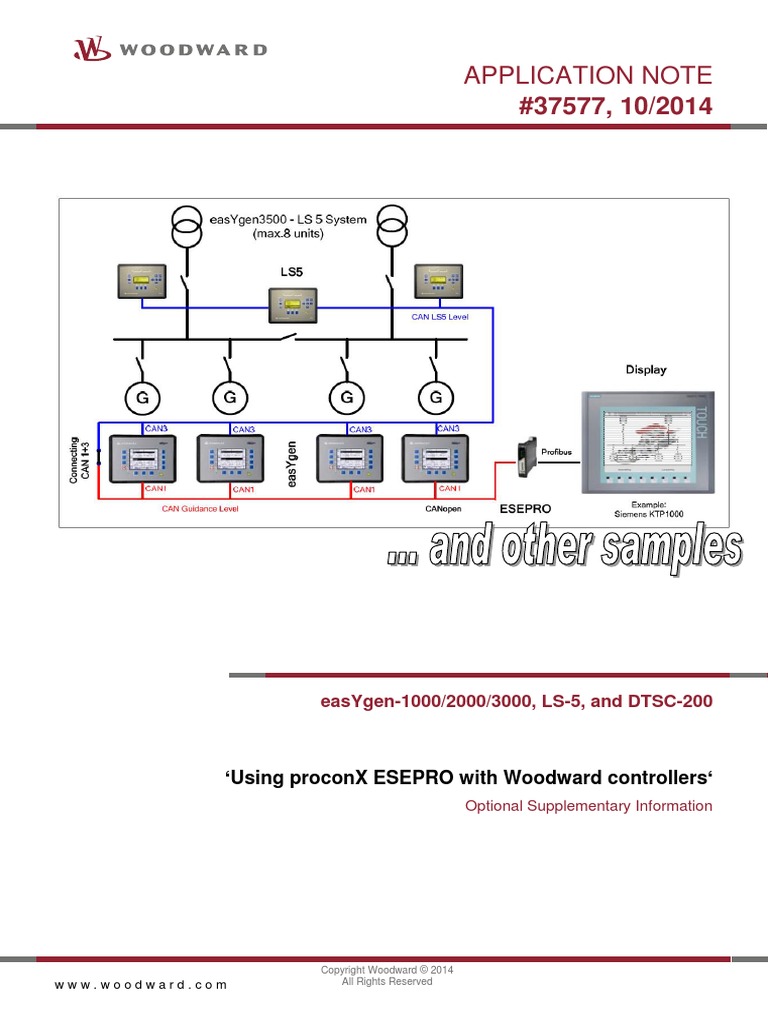 Application Note: Using Proconx Esepro With Woodward Controllers | PDF | Programmable Logic ...