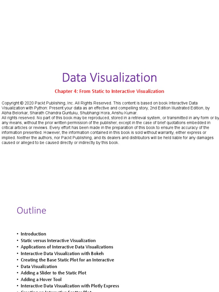 Chapter 4 From Static To Interactive Visualization | PDF ...