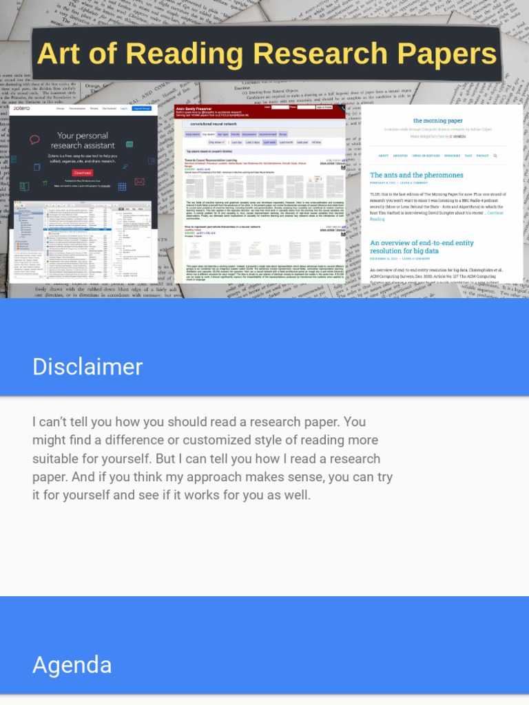 Art of Reading Research Papers | PDF | Cognition | Cognitive Science