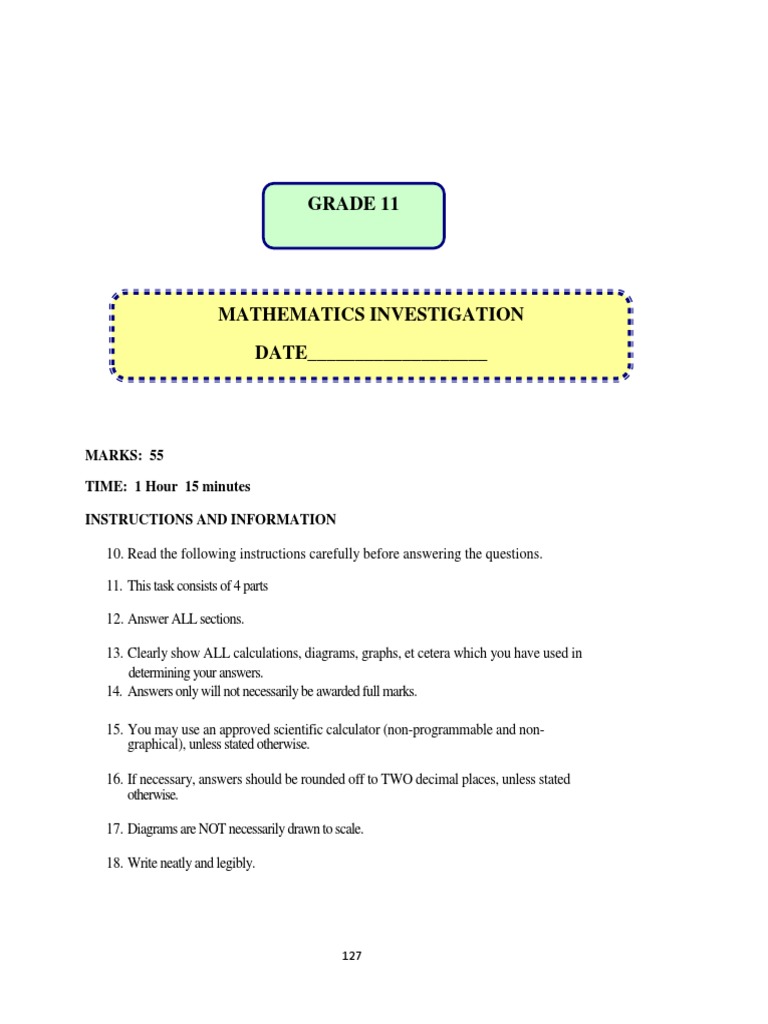 2021 SBA MATHEMATICS GRADE 11 Equations and Roots | PDF | Zero Of A ...