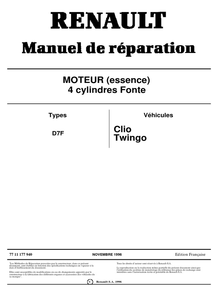 Repair Manual d7f Engine | PDF | Piston | Biens manufacturés