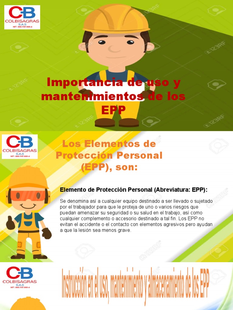Importancia de Uso y Mantenimiento de Los EPP | PDF | Soldadura | Construcción